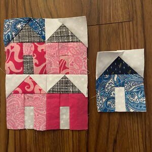 MINI HOUSE BLOCK Foundation Paper Piecing Template Pattern - Etsy