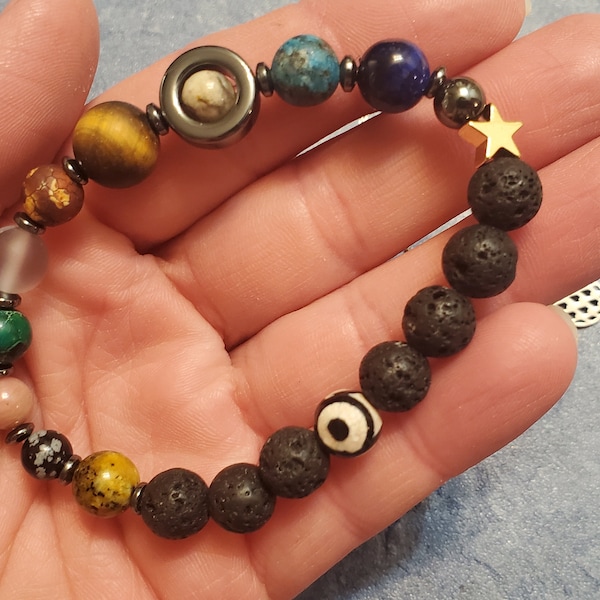 Space Geek | Sci Fi Gift | Solar System Bracelet | Galaxy | Astronomy ...