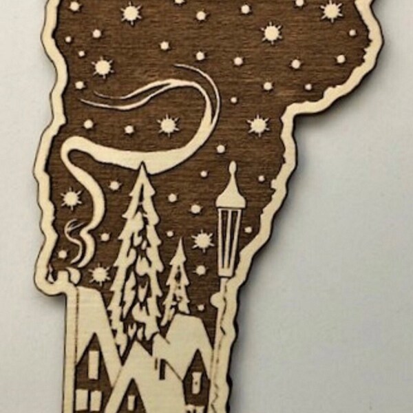 Minnesota Snow Village Christmas Ornament, Minnesota Ornament ...