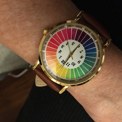 Color Wheel, Watches Minimalist , Color Watches, Women's Watches, Men's ...