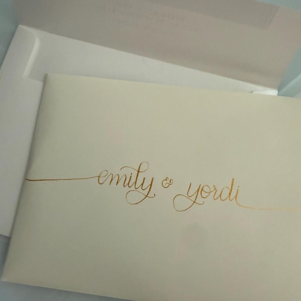 Calligraphed Envelopes, “venezia” Font, Hand Lettered Envelope ...