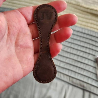 Leather Magnetic Bookmark, Personalized Leather Bookmark, Custom ...