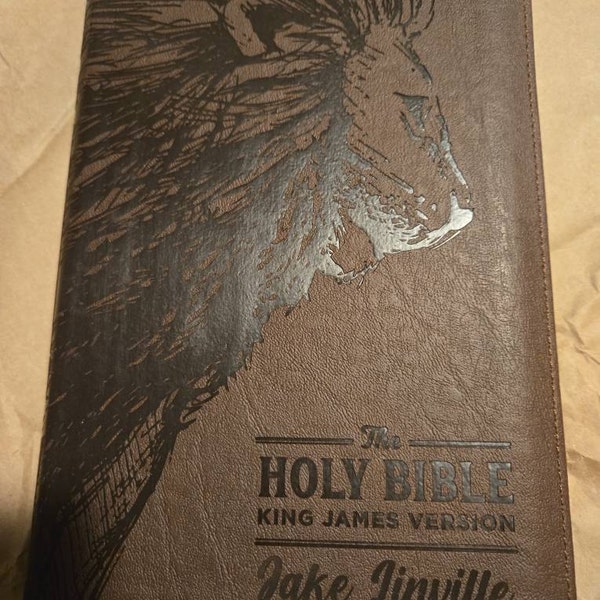 Personalized KJV Bible King James Version, Large Print Thinline Holy ...