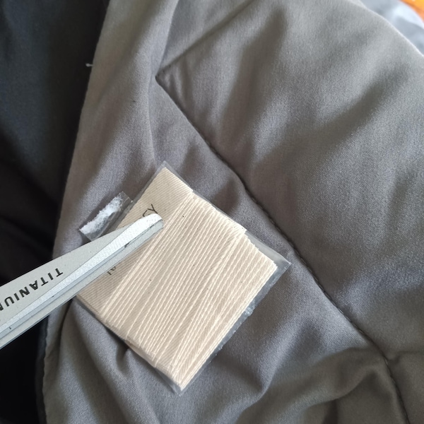 Printed Satin Size Tabs White Clothing Labels With Black Letters Adult ...