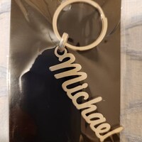 Name Keychain, Christmas Gift Custom Keyring, Your Name Keychain ...