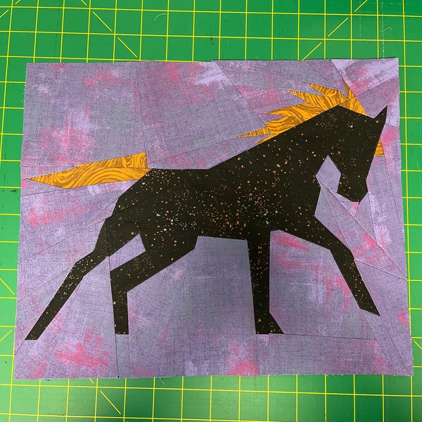 Running Horse Paper Piecing Pattern - Etsy