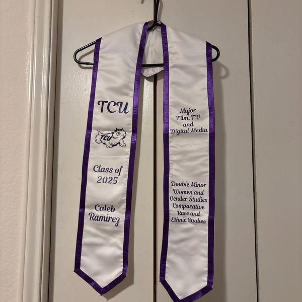 Personalized Graduation Stoles Customized Graduation Sash Custom Graduation Sash Custom Text ...