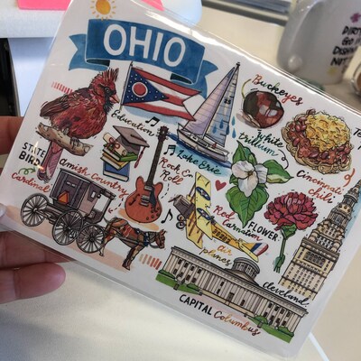Ohio State Postcard. - Etsy