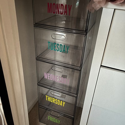 Days of the Week Label Set decals Only - Etsy