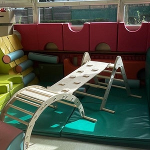 Rolling Slide With Climbing Triangle, Indoor Outdoor Playground ...