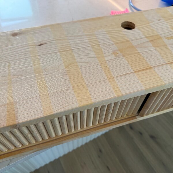 Solid Wood Wall Cabinet, Handmade Floating Console, Floating Table With ...