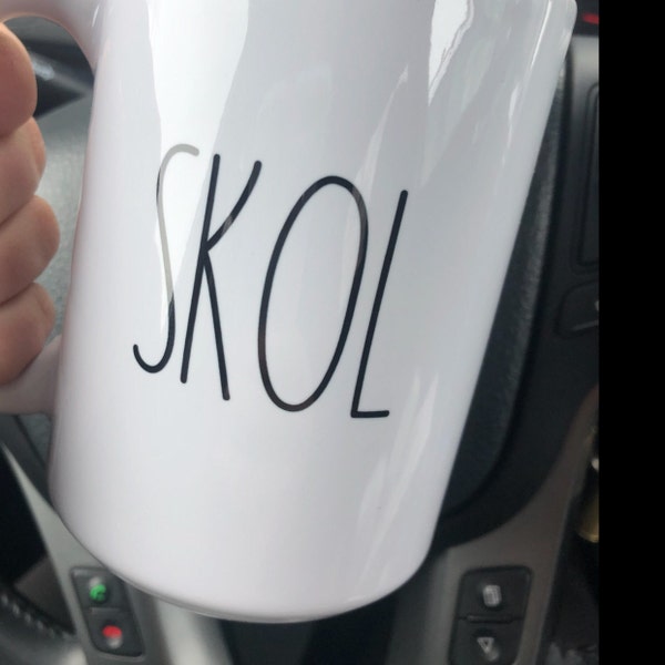 Skol Mug - Minimalist Font Style, Minnesota Football Cheer Mug ...