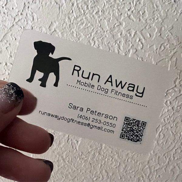Transparent Business Card, Clear Boutique Card, Clothing Store ...