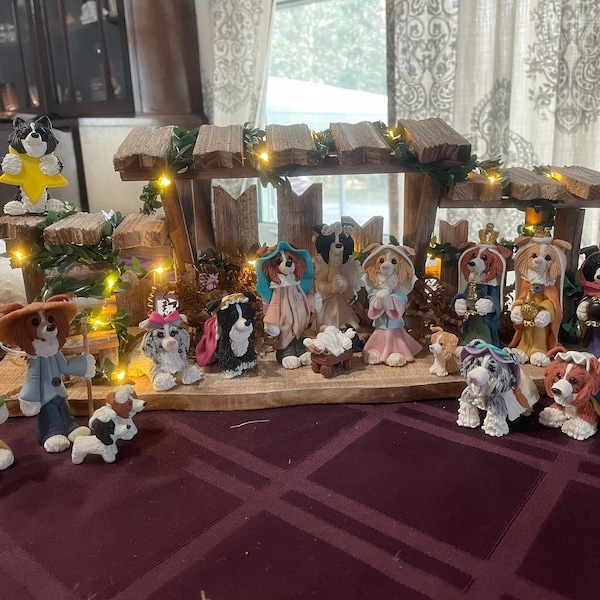 Dog Nativity, West Highland Terrier, Westie Nativity, Dog Lover Gift ...