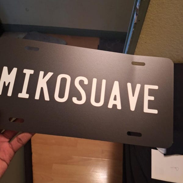 Custom License Plate Personalized Plate Custom Car Tags 20 Colors and ...