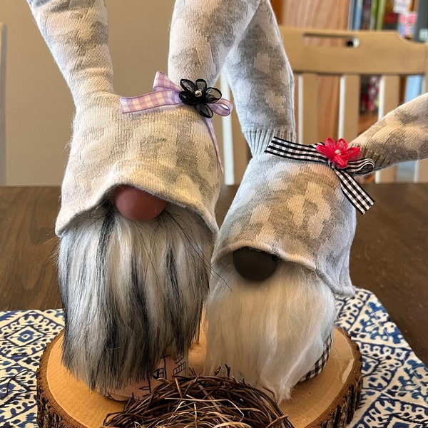 Bunny Gnome Pattern, Easter Gnome Pattern, Gnome Sewing Tutorial PDF ...