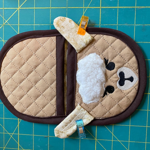 Llama - in the Hoop Oven Mitt, Applique Machine Embroidery Digital ...