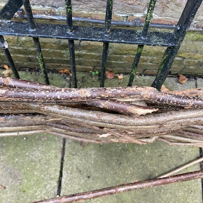 Woven Hazel Border Edging Fence 60cm Height - Etsy