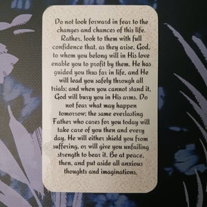 Spiritual Bouquet Post Card Catholic Prayer Card Catholic Post Card ...