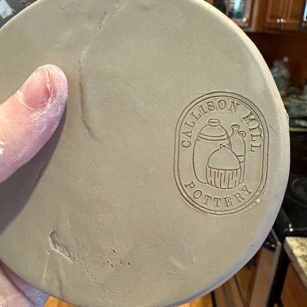 Personalized Pottery Stamp, Custom Ceramic Brass Stamp, Initial Clay ...