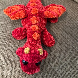 Crochet Dragon Pattern NO SEW, Download Amigurumi PDF Stuffed Animal ...