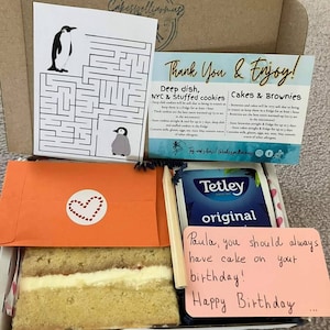 Letterbox Cake Slices SPECIAL FLAVOURS Birthday Cake 4 Cake Slices ...