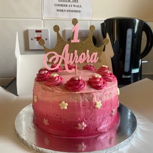 Queen Cake Topper, Birthday, Gold Cake Topper, Glitter Cake Topper ...