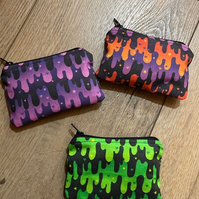 Pastel Goth Coin Purse, Halloween Coin Purse, Business Card Holder ...
