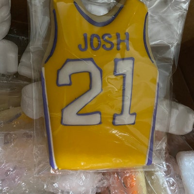 Basketball Cookies Jersey Cookies Lakers Cookies - Etsy