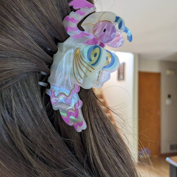 Flower Mantis Hair Claw Clips Spiny Flower or Umbrella Mantis! - Etsy