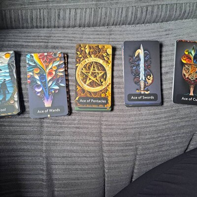 Black Tarot Cards, Colorful Tarot Deck, Indie Tarot Deck, RSW Based ...