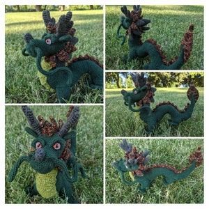 Dragon Lóng Amigurumi Crochet Pattern Chinese Dragon - Etsy