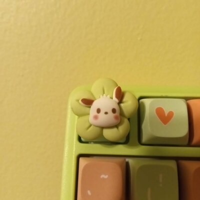 Sunflower Keycap, Kawaii Resin Artisan Key, Cute Keycap, Yellow, Pastel ...