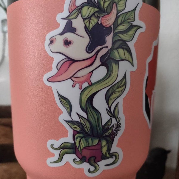 Sims Cow Plant Sticker - Etsy