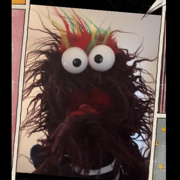 Blue Shaggy Shnoz-pro, Professional Monster Hand Puppet - Etsy