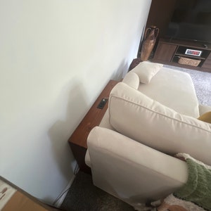 5 Inch Deep Powered Sofa Table Behind The Couch Table Long Wood ...