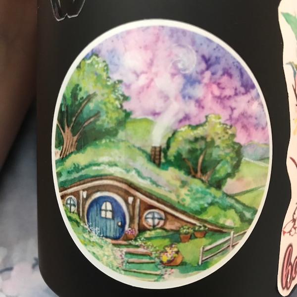 Hobbit House, Shire, Lord of the Rings Inspired Vinyl Sticker - Etsy