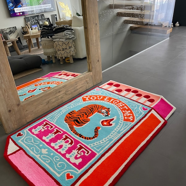 Skeleton Tufted Rug,3d Skull Rug, Handmade Tufted Custom Rug, Living ...