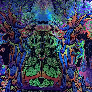 Trippy Tapestry Marijuana Astronaut V3 Colorful UV Backdrop XL Dark Tapestry Psychedelic Uv ...