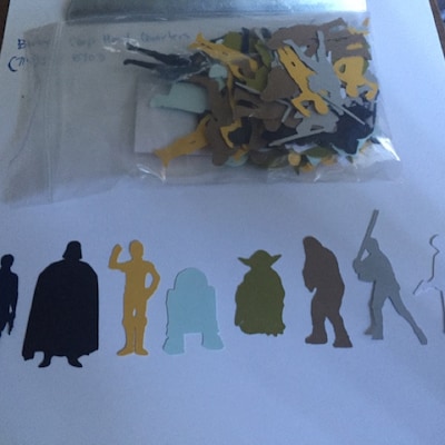 Star Wars Confetti Set of 160 Star Wars Party Darth Vader, Princess ...