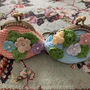 HANDMADE Crochet COIN PURSE Keychains - Etsy