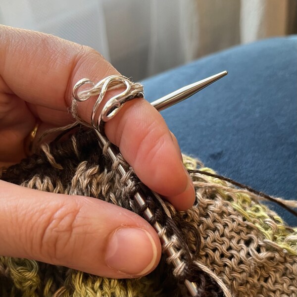 Gold Yarn Ring - Stranded Knitting Ring for Colorwork - 14k Gold Filled ...