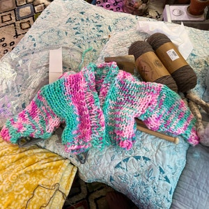 Garter Stitch Kimono Spring Cardigan Knitting Pattern - Etsy