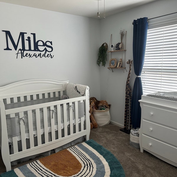 Wooden Name Sign for Over the Crib, Nursery Letters - Etsy