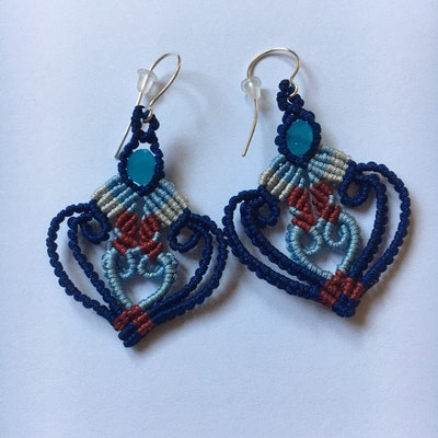 PDF Tutorial, Macrame Earrings PATTERN, Micro Macrame Tutorial, DIY, Macrame Making Jewelry ...