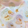 Pretty Seashell Sea Bottle Sticker Fancy Pearl Shell Ocean Oyster Shell ...