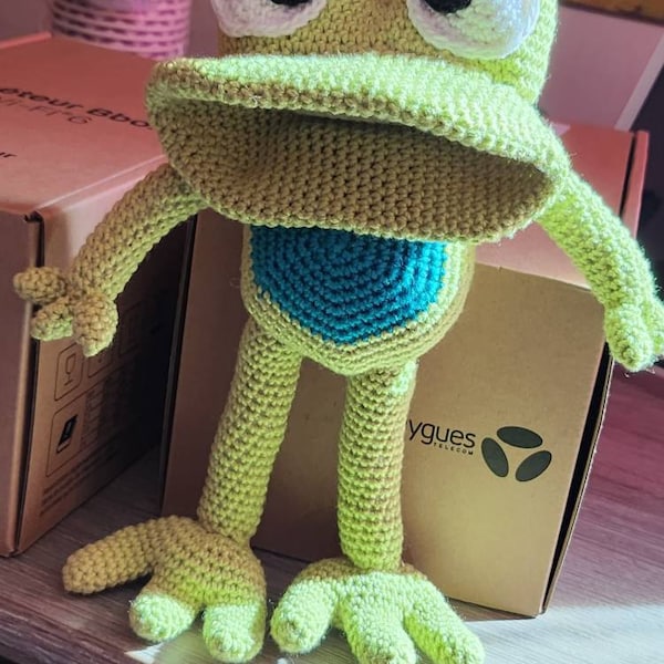 Crochet Frog Pattern, Frog Crochet Pattern, Amigurumi Pattern, Frog ...