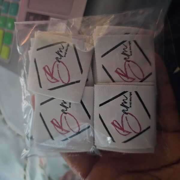 100 Pcs Custom Name Iron on Labels, Personalised Name Sticker, Heat ...