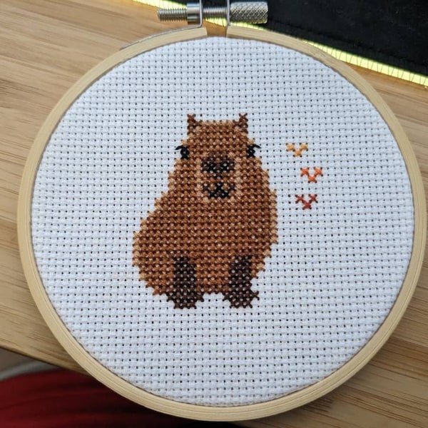 Capybara Cross Stitch Pattern PDF - Capybara Embroidery - Instant ...