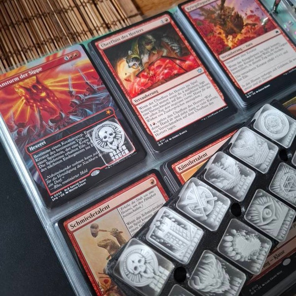 Wooden Ability Counter Set Compatible With Magic MTG Laser Engraved Set ...